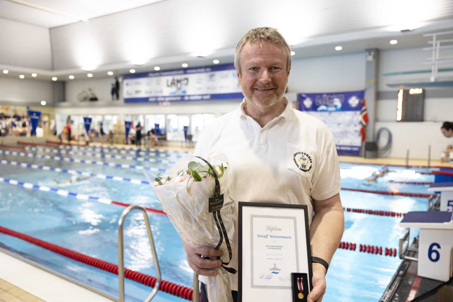 Toralf Westermoen tildelt NSFs Fortjenestemedalje - Norges Svømmeforbund